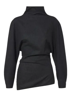 Khaite Harlow Wool And Cashmere Top - Grey
