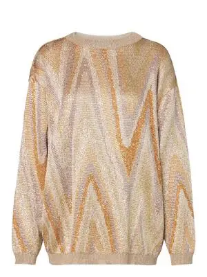 Missoni Zigzag Sequined Lamé Sweater - Multicoloured
