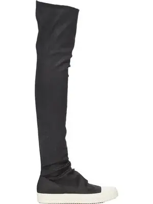 Rick Owens High Sock Sneaks Boot - Black