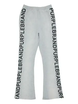 PURPLE BRAND Hwt Fleece Flared Pant 'heather - Grey