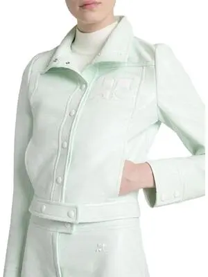 COURREGES Vinyl Reedition Jacket - Light Mint