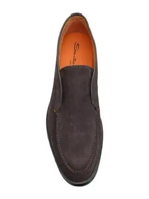 Santoni Apos;s Rock Suede Loafers - Grey