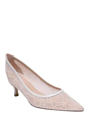STUART WEITZMAN 50mm Power Lace Pumps - Blanco Beige