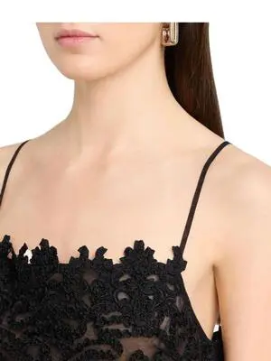 KOBI HALPERIN Giselle Square-neck Ribbon Blouse