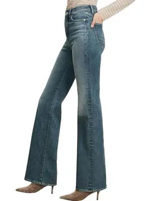 Veronica Beard Crosbie High-rise Bootcut Jeans - Memory Lan