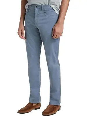 Canali Apos;s Cotton Slim Straight Leg Five-pocket Pants - Blue