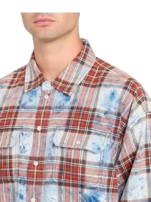 PURPLE BRAND Plaid Embellished Cotton Shirt - Multi
