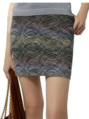 Missoni Wave-print Mini Skirt - Smson Mult