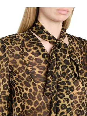 TOCCIN Kaila Tie-neck - Leopard