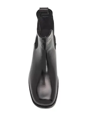 Balenciaga Apos;s Comfy Leather Chelsea Boots - Black