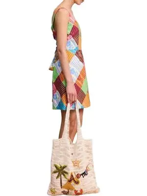 ALEMAIS Kaleidoscope Linen Mini Dress - Multi