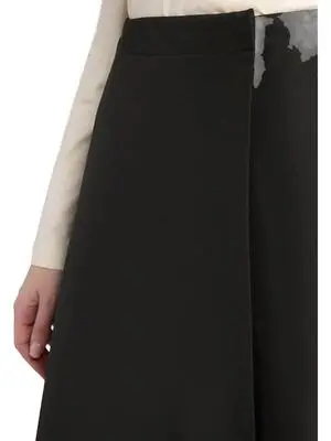 MONCLER Full A-line Midi Skirt