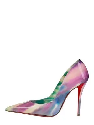 CHRISTIAN LOUBOUTIN 100mm Miss Z Tie-dye Patent Leather Pumps - Multi