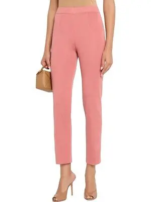 Misook Nancy Mylana Knit Slim-leg Pants - Honeysuckle