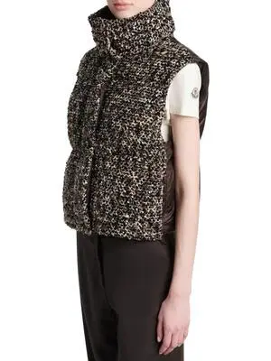MONCLER Poetique Sequined Jacket With Detachable Sleeves