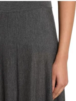 Malo Cashmere-silk Knit Maxi Skirt - Grey