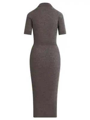 FAVORITE DAUGHTER The Hard To Get Wool Midi Dress - Heather Gr
