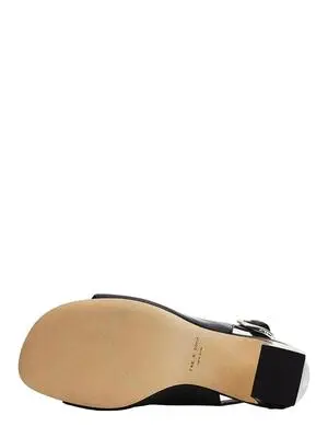 Rag & Bone 75mm Gigi Leather Block-heel Sandals - Black