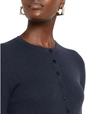 LISA YANG Airi Cotton-cashmere Henley Sweater