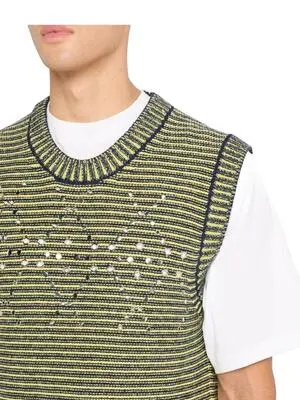 Marni Apos;s Eyelet-trim Sweater Vest - Deep/blue