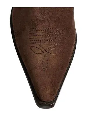 KHAITE Clive Suede Ankle Boots
