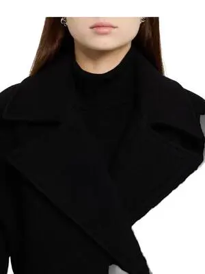 TOTEME Rounded Double-breasted Peacoat - Black