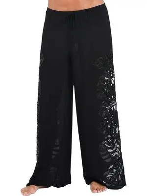 L & APOS;AGENCE Geraldine Monstera Pants - Black