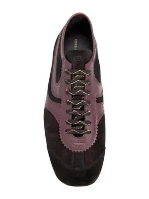 Dries Van Noten Apos;s Mosaicon T-toe Suede Low-top Sneakers - Black