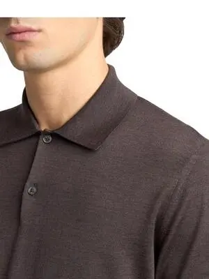 JIL SANDER Apos;s Lightweight Wool Polo T-shirt - Piuma