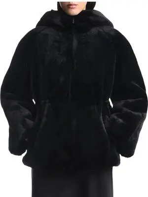 Emporio Armani Faux-fur Caban Coat - Multi