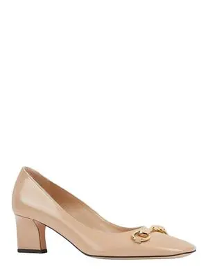 GUCCI Signora Glossy Leather Pumps