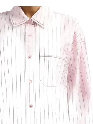 Ksubi Higher Than Heaven Astra Striped Cotton Shirt - Pink