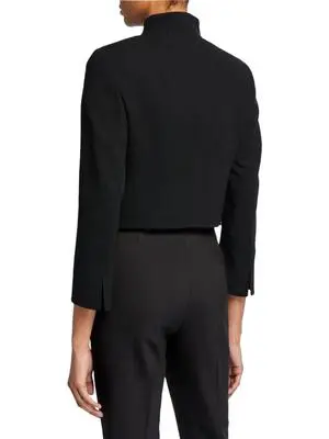 Akris Pandora Short Wool Jacket - Black