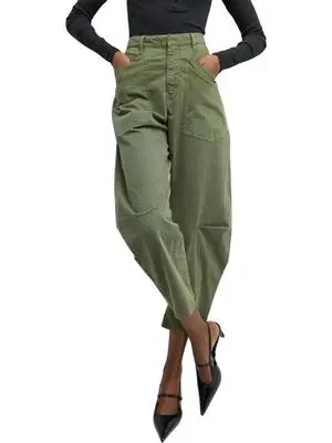 NILI LOTAN Shon Mid-rise Cropped Pants - Camo
