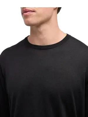 Giorgio Armani Apos;s Slim Wool Crewneck Sweater - Black