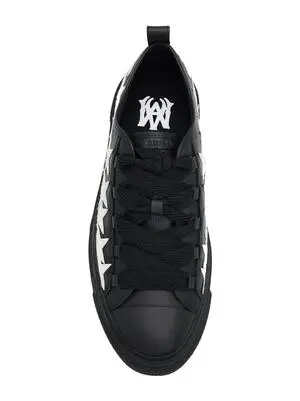 Amiri Apos;s Stars Court Leather Low-top Sneakers - Black