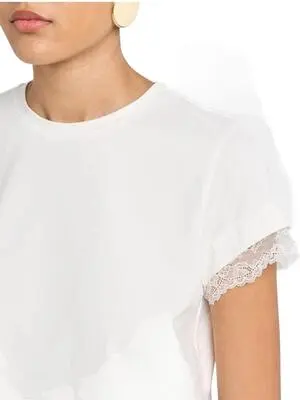 GENERATION LOVE Christella Lace-trim T-shirt