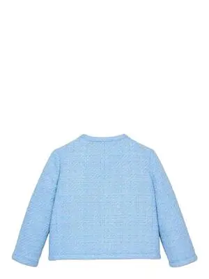 Marc Jacobs Pop J Marc Metallic Tweed Lady Jacket - Blue Mist
