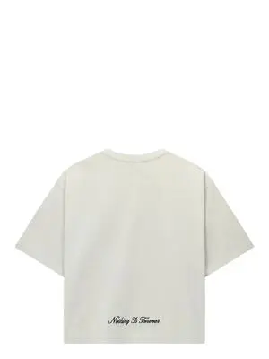 RtA Apos;s Curva Ultra Austin Cropped Oversized T-shirt - Dusted Gre