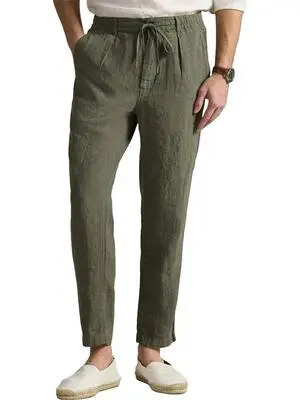 Polo Ralph Lauren Apos;s Linen Drawstring Pants - New Olive