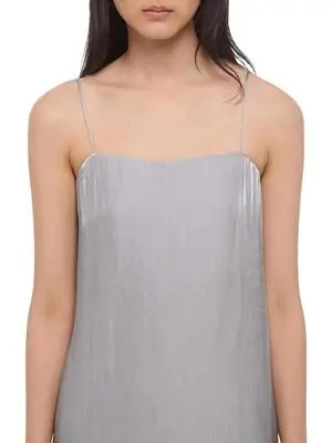Helmut Lang Fluid Satin Slip Dress - Cloud