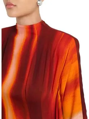 LAQUAN SMITH Gradient Long-sleeve Mini Dress - Multi