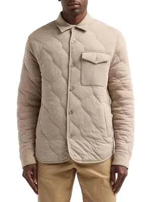 Vince Apos;s Cotton Quilted Shirt Jacket - Pavement