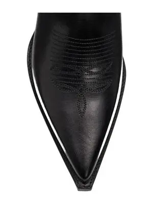 Partlow 60mm Rylie Leather Cowboy Boots - Nero