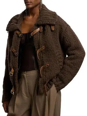 Ralph Lauren Cashmere Sweater Flight Jacket - Brown