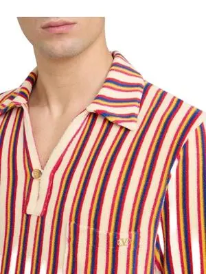 Valentino Garavani Apos;s Striped Toweling Camp Shirt - Multi