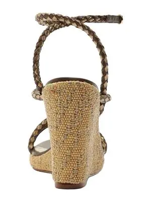 ALEXANDRE BIRMAN 100mm Elba Wedge Sandals - Marrone