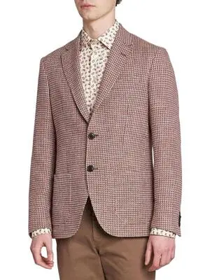 Etro Apos;s Single-breasted Tweed Jacket - Multicolou