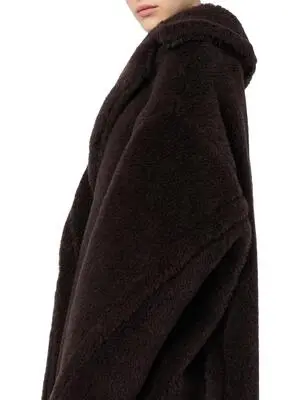 Max Mara Teddy Bear Oversized Icon Coat - Dark Brown