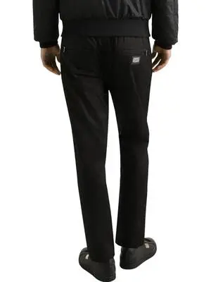 Dolce & Gabbana Core Stretch-cotton Drawstring Joggers - Black